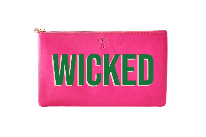 Size#5 Hot Pink Wicked Washable Vegan On The Go Pouch Clutch Bag – OTG|247
