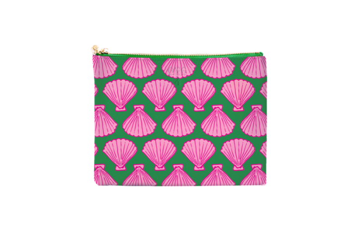 Size #4 Elle Shell Green Washable Vegan On The Go Pouch Bag – OTG|247