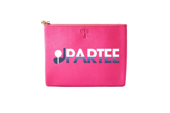 Size #4 Hot Pink Partee Washable Vegan On The Go Pouch Bag – OTG|247